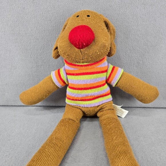 Dan Dee | Toys | Dan Dee Brown Sock Dog With Sweater Knit 8 | Poshmark